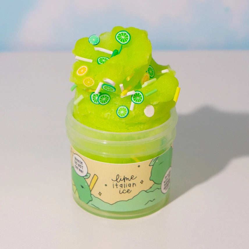 Lime Italian Ice Mini Slime – Atomic Polish